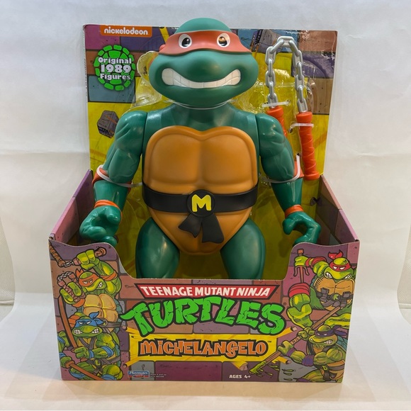 Playmates Toys | Toys | Tmnt Classic Michelangelo 2 Figure Jumbogiant ...